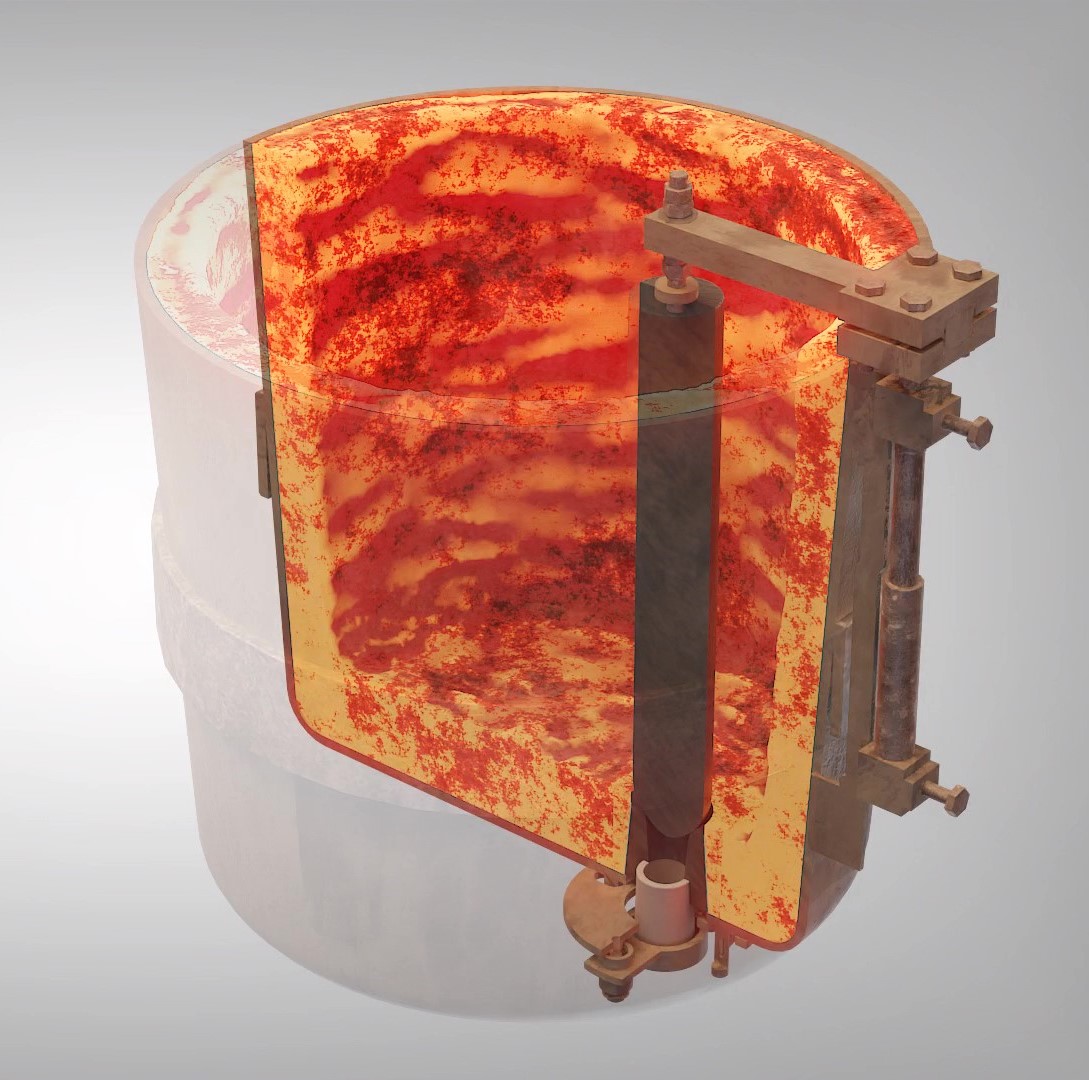 A solution to rapid changes of nozzle size in bottom pour applications